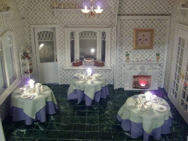 Tea room with lights on - Members' Gallery - The Greenleaf Miniature ...