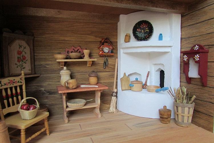 folk art room box - The Greenleaf Miniature Community